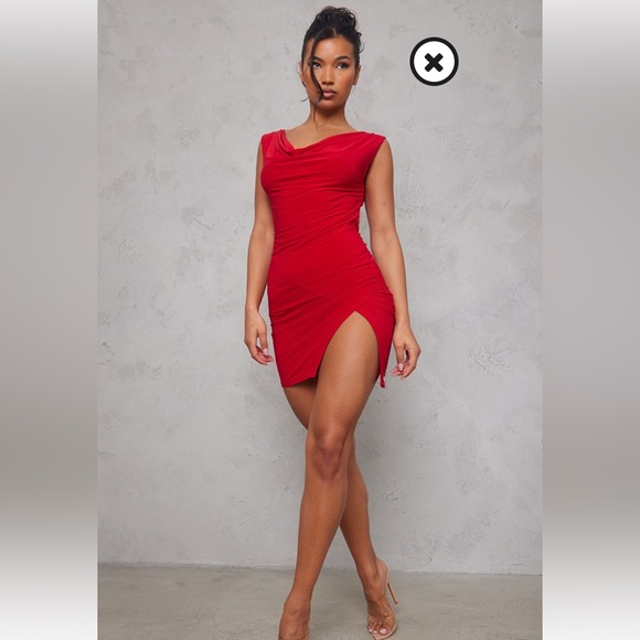 PrettyLittleThing | Dresses | Brand New With Tags Red Backless Plt ...